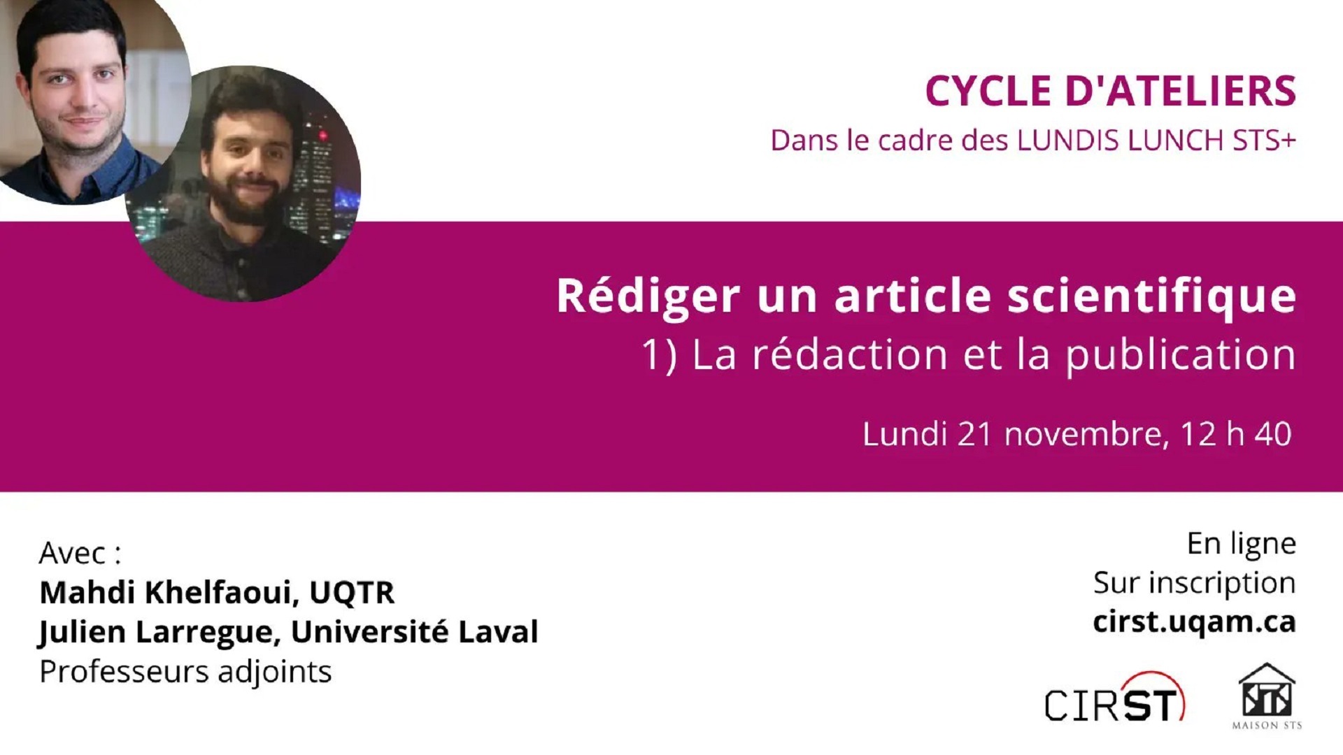 Atelier : rédiger un article scientifique - Fonds de recherche du ...